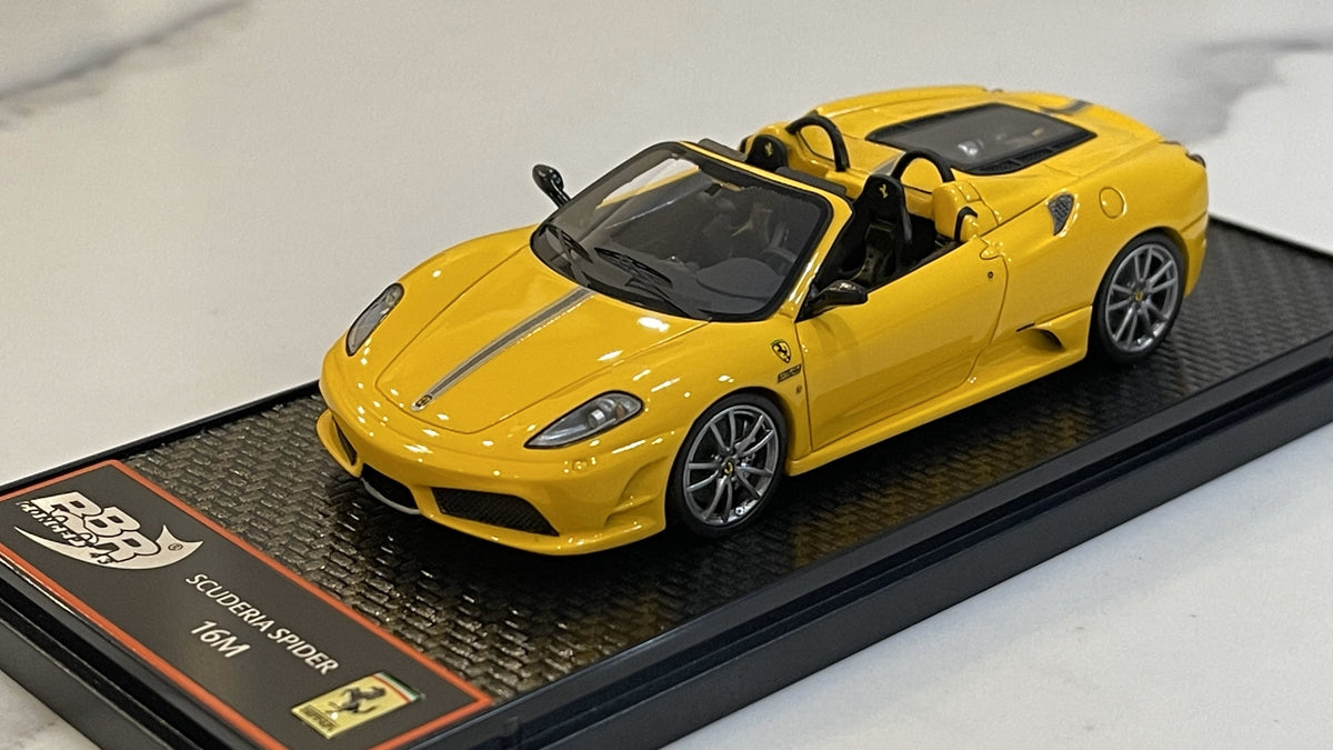 BBR 1/43 Ferrari 16M Scuderia Spider 2009 Yellow BBRC01B – Paddock Collection