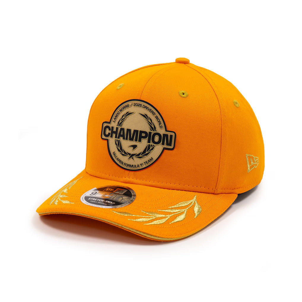 McLaren F1 Lando Norris 2025 Drivers World Champion Adjustable Cap Ora ...
