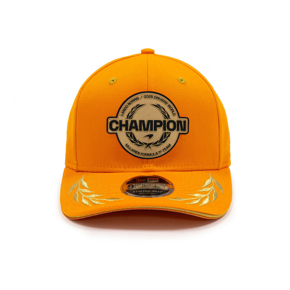 McLaren F1 Lando Norris 2025 Drivers World Champion Adjustable Cap Ora ...