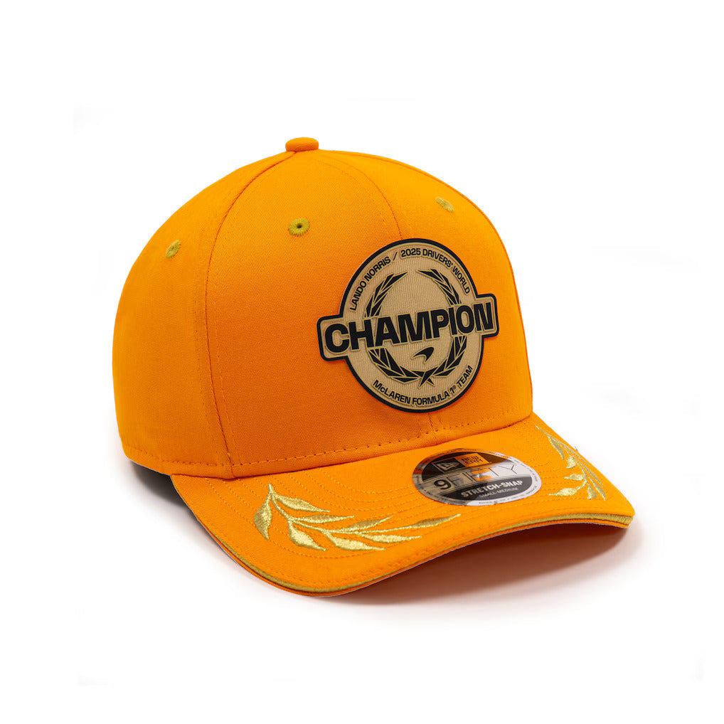 McLaren F1 Lando Norris 2025 Drivers World Champion Adjustable Cap Ora ...